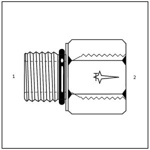 9136 - Male O'Ring Boss to Female BSPP - Telstar Hydraulics Ltd.